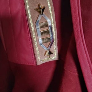 Star Trek Klingon Silver Tri Foil Logo Large Pin TNG Cosplay Uniform ...