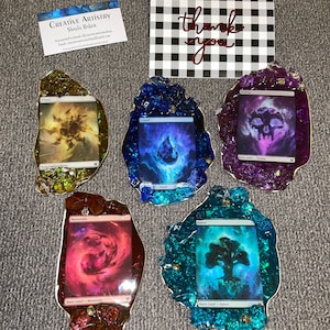 Aurora Borealis Magnets/mini Paintings - Etsy