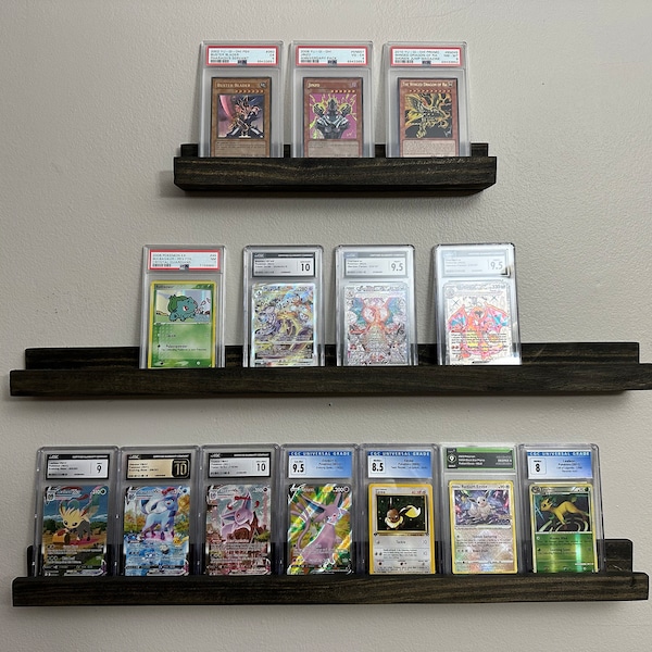 24" Card Display Shelves, Football Cards, Baseball Cards, Basketball ...