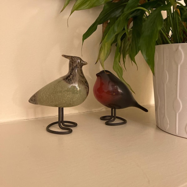 Ceramic Lapwing | Handmade Decorative Bird Figurine | Bird Lover Gift ...