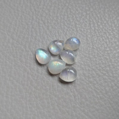 AAA Quality Rainbow Moonstone Both Side Flat Round Shape - Etsy