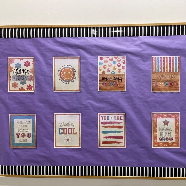 Groovy Glitter Classroom Posters - Etsy