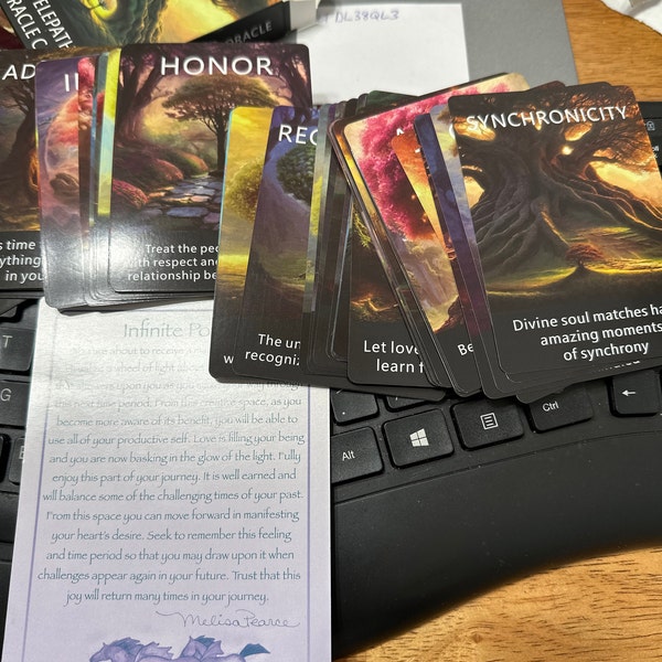 Telepathy Oracle Cards - 56 Card Deck - Synchronicities & Blessings to ...