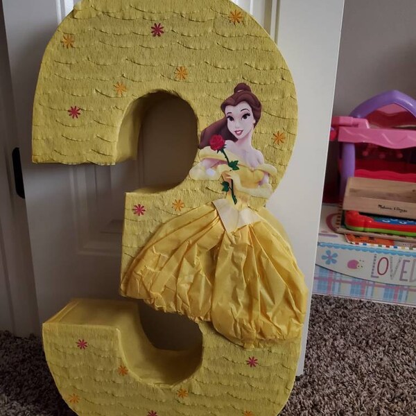 Princess Number Pinata (custom Character) - Etsy