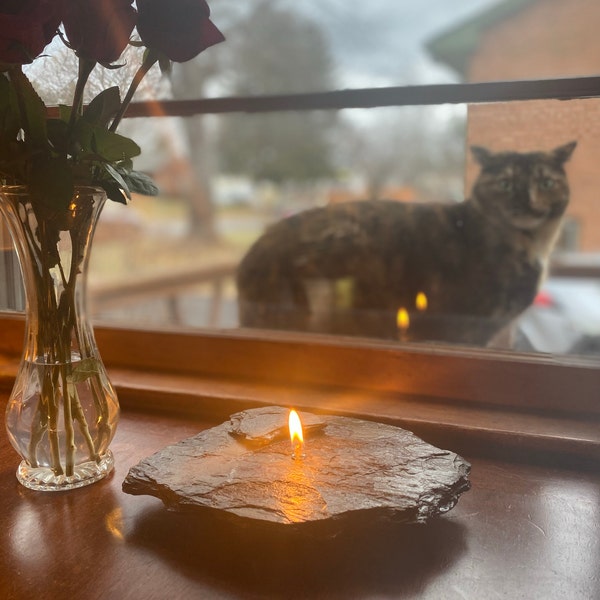 Candle Handmade, Rock Candle, Stone Candle, Oil Candle, Oil Lamp - Etsy