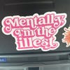 Hamburger Help Me Sticker, Funny Mental Health Water Bottle Decal ...
