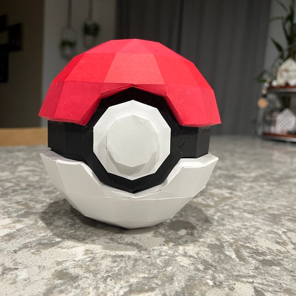 Ball Box/ Diy Craft/ Template PDF STUDIO SVG/ Low Poly/ Papercraft/ 3D ...