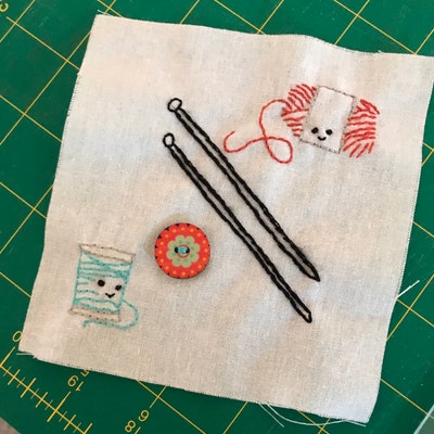 Crafty Characters Digital Hand Embroidery Pattern - Etsy