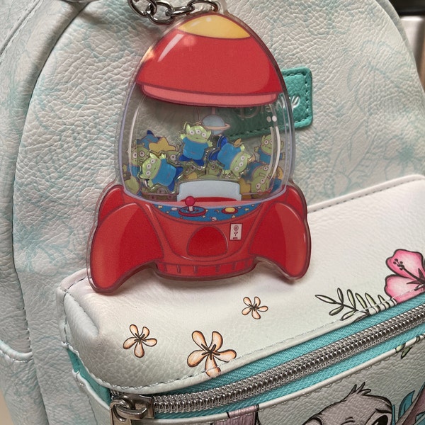 The Claw Shaker See Through Acrylic Keychain/ Toy Story Alien Disney ...