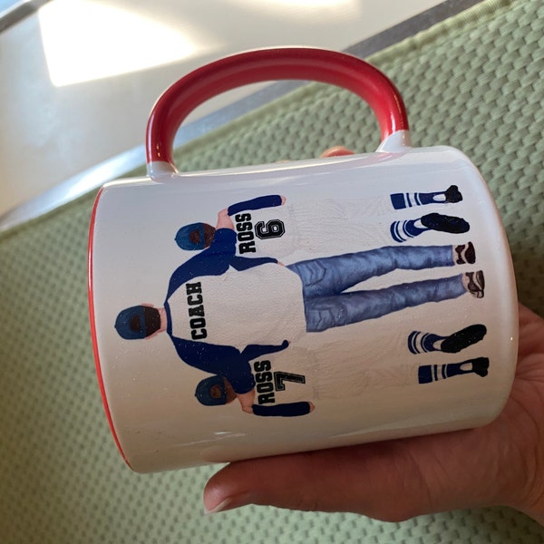 Baseball Softball Dad Custom Father's Day Coffee Mug L Personalized ...