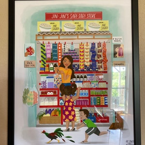 Sari-sari Store Print Filipino Convenient Store Tagalog Snack Art ...