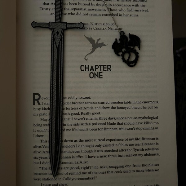 Starfall Blade Faux Leather Bookmark - Etsy