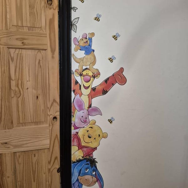 Toy Story Peek A Boo Door Decals, Disney Peeking Wall Stickers, Woody ...