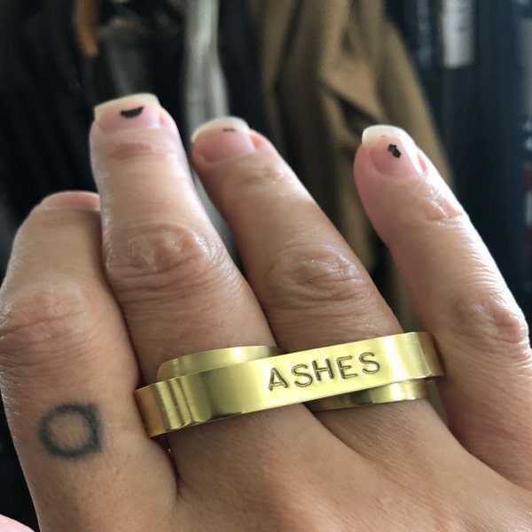 Single Crossed Arrows Ring for HIM, Men's Wide Silver Band, Gift Under ...