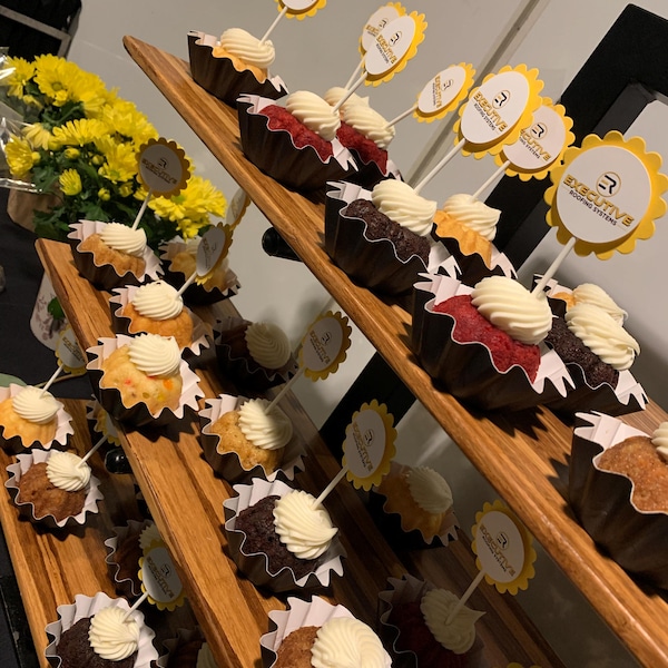 Corporate Logo Cupcake Toppers Business Logo Branded Cupcake Toppers ...