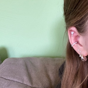 Straight Post Huggie Earrings Straight Post Hoops Small Hoop Earrings ...