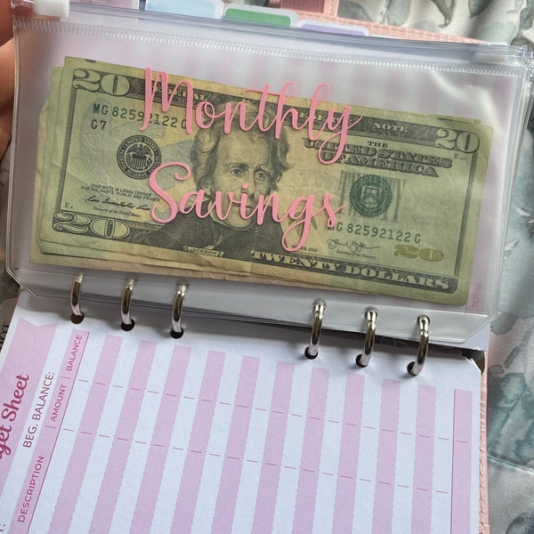 A6 Cash Stuffing Labels, A6 Cash Envelope Decals - Etsy