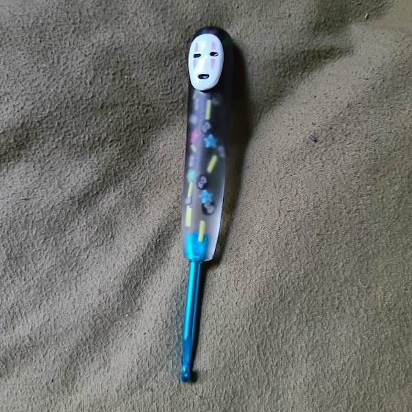 No Face Crochet Hook: Spirited Away Anime, Ergonomic Resin Handle ...