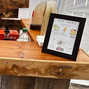 Pool Party Bar Menu Template Summer Party Drink Menu - Etsy