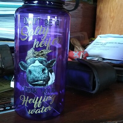 Drink up Heifer With a Cute Cow and Hourly Water Tracker - Etsy