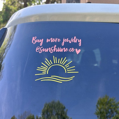 Custom Car Decals With Custom Font, Symbols, and Vinyl Color, Custom ...