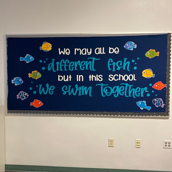 Different Fish Bulletin Board Kit: Classroom Decor - Etsy