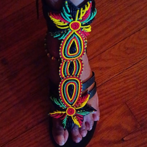 ON SALE! African Gladiator Sandal/rasta Sandals/sandals for Women ...