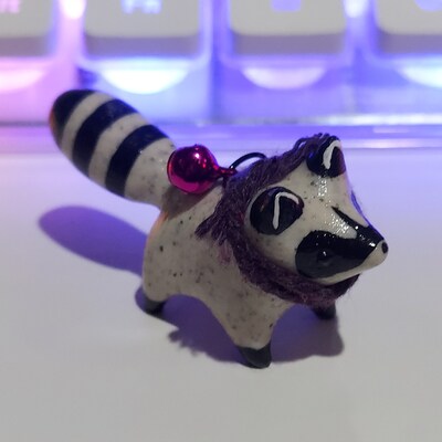 Made to Order Standing Raccoon Totem, Clay Raccoon Figure, Handmade ...