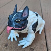 Alien Tree Frog Friend Starlight Pink Hand Painted Resin Frog Figurine ...