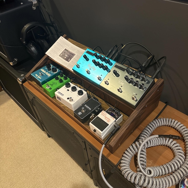 Desktop Pedalboard / Angled Pedalboard / Guitar Pedals Display ...