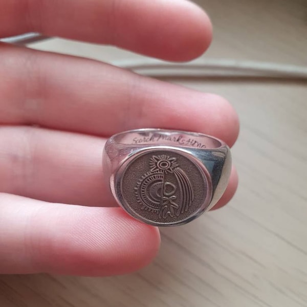 Personalized Family Crest Signet Ring | Customized Wax Seal Family ...