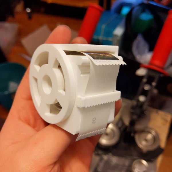 Postage Stamp Dispenser, Holds 50 - 100 Stamp Coil, Desktop Version ...