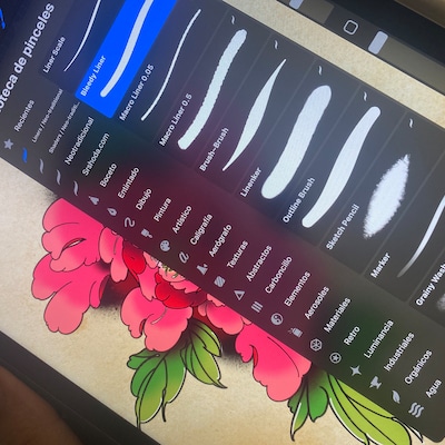 24 Old School and Traditional Tattoo Brushes for Procreate - Etsy