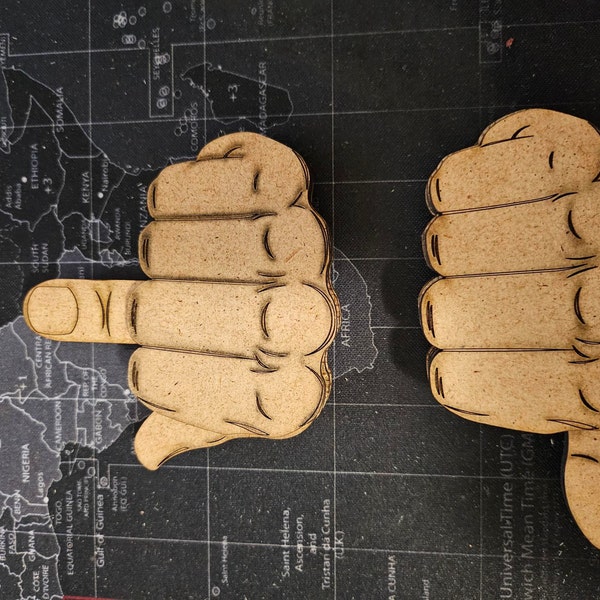 Automatic Middle Finger, Flip Off, Thumbs Up, SVG, Laser Cutting File ...