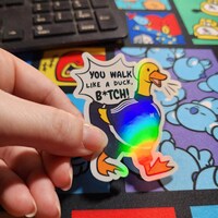 RM Rpwp Sticker, You Walk Like a Duck B*tch, Groin Vinyl Stickers ...