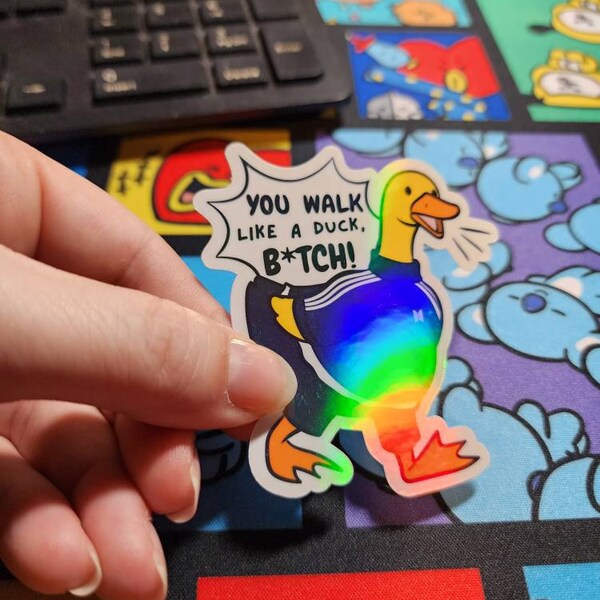 Joonie Duck Sticker: Kpop You Walk Like a Duck B*tch Stickers - Etsy