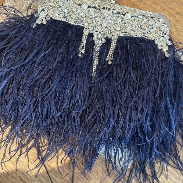 Mauve Pink Ostrich Feather Handbag, Gatsby Art Deco Clutch Purse, 1920s ...