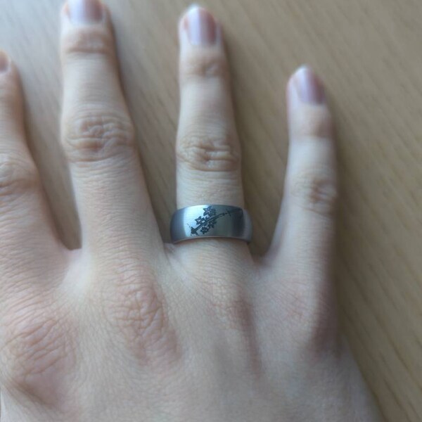 Matching Wolf Wedding Rings, Howling Wolf Wedding Band, Nature ...