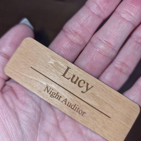 Name Tag Badge With Magnet Attachment | Personalized Wearable Magnetic ...