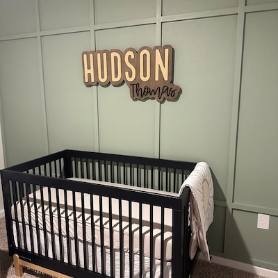 Large Custom Wood Name Sign, Nursery Name Sign, Boho Girl Name Sign ...
