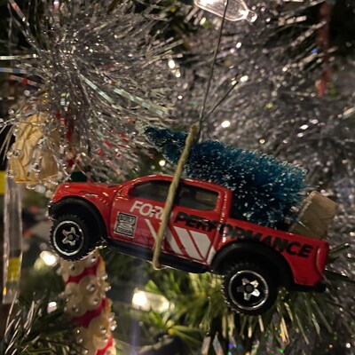 Ford Ranger Raptor Truck Carrying Christmas Tree2019 Red Ford - Etsy