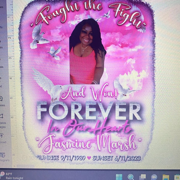 In Loving Memory Gold Frame Memorial PNG Template| Instant Download ...