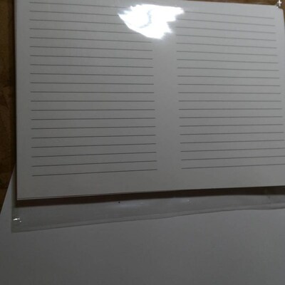 A4 Middle Margin LINED/RULED PRINTABLE Digital Book Binding Signature ...