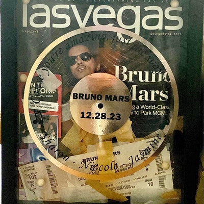 Concert ticket Memory Shadow Box - Etsy