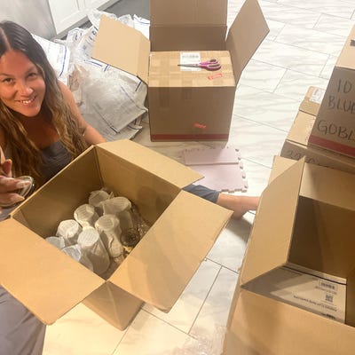 Vintage Certified International Twilight Snowman white Stars Mary Beth ...