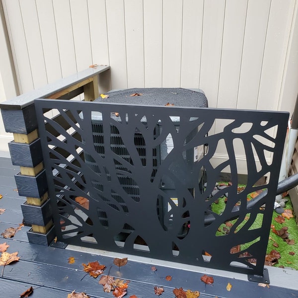 Custom Metal Outdoor Privacy Screen: Geometric Panel Wall Art - Etsy