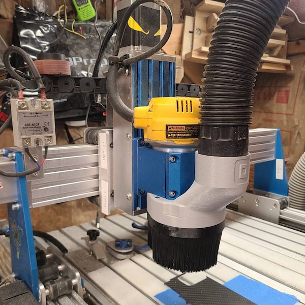 3018 CNC | 52mm Assembled Spindle Carriage | Includes Bearings and Zero ...