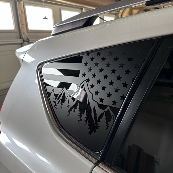 Fits 2018-2023 Subaru Crosstrek Rear Side Windows Mountain Tree Outdoor ...