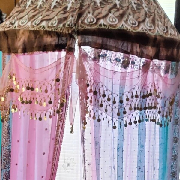 Boho Canopy, Boho Decor, Bed Canopy, Canopy, Fort, Tent, Party Prop ...