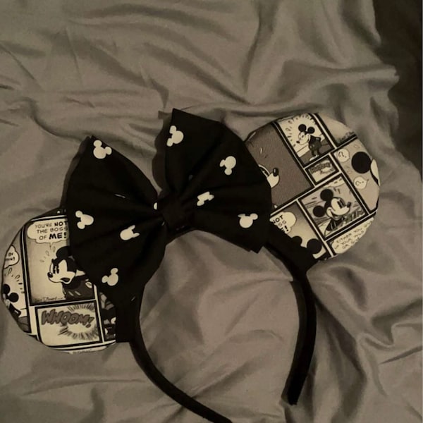Comic Strip Mickey Mouse Ears - Etsy